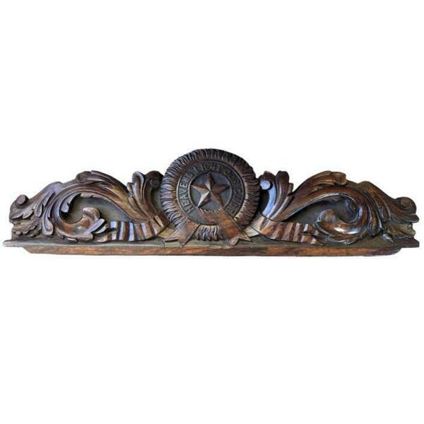 Most Exalted Order Of The Star Of India Carved Pediment | Vinterior
