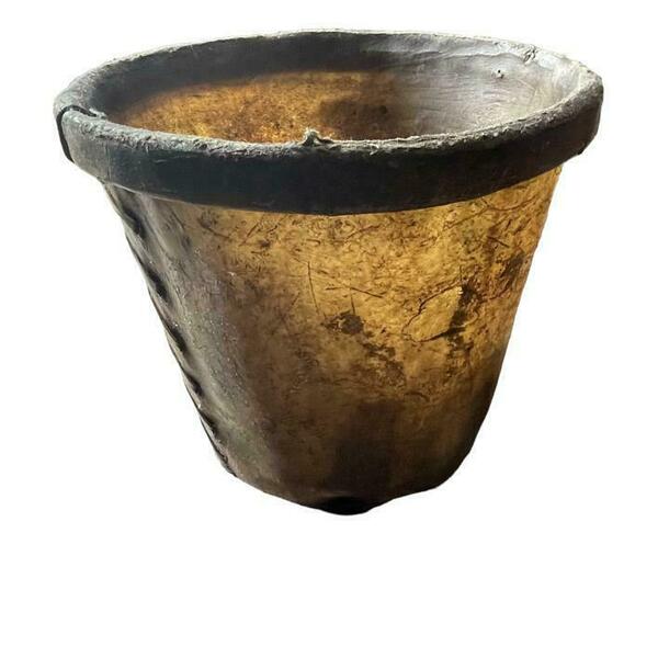 Large 19th Century Vellum Bucket | Vinterior