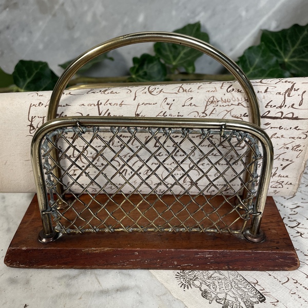 Victorian Brass Letter Rack, 1900s | Vinterior