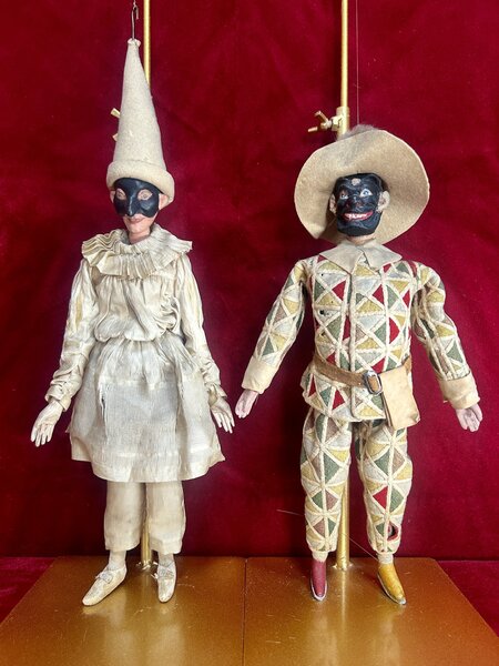 Very Rare Museum Quality Collection Of 16 Venetian Marionette Puppets ...