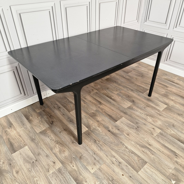 Vintage Large Painted Black Dining Table By McIntosh And Co. Extending ...