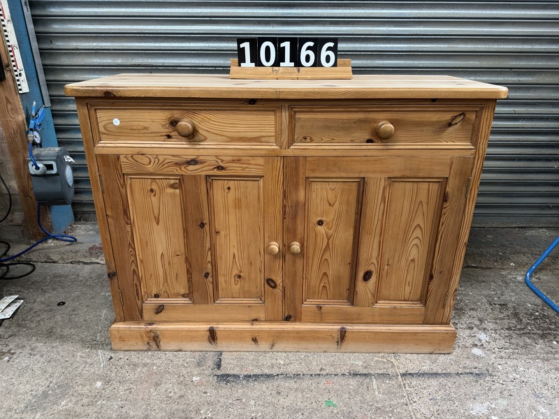 English Antique Pine Dresser Base, Waxed | Vinterior