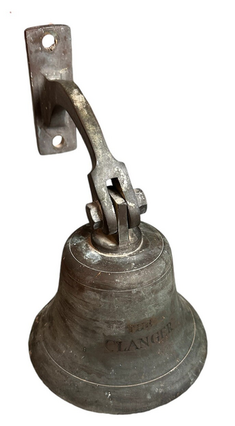 Bronze Ships Bell Nautical Maritime Interest Inscribed “The Clanger ...