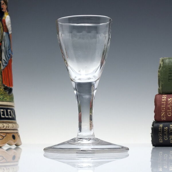 Georgian Plain Stem Short Wine Glass C1750 | Vinterior