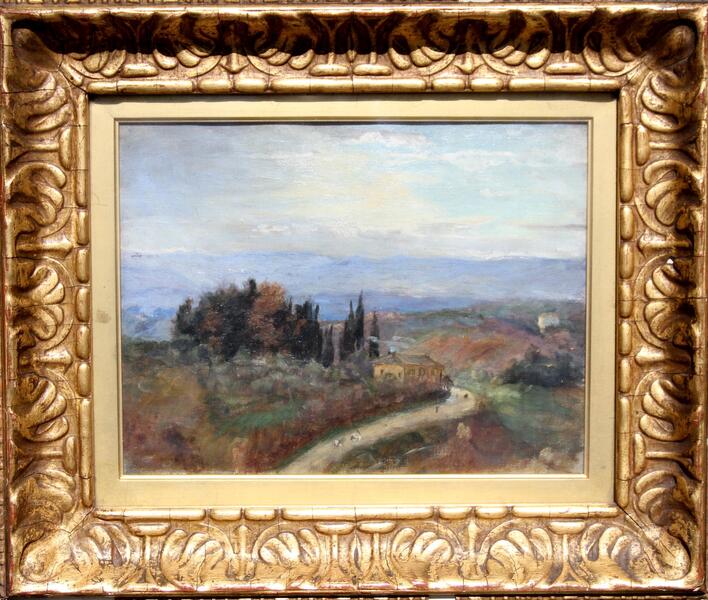 Susan Isabel Dacreitalian Landscape British 19thc Art Impressionist Oil ...