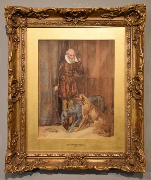 John Edward Goodallwatercolour By John Edward Goodall "The Keeper Of ...