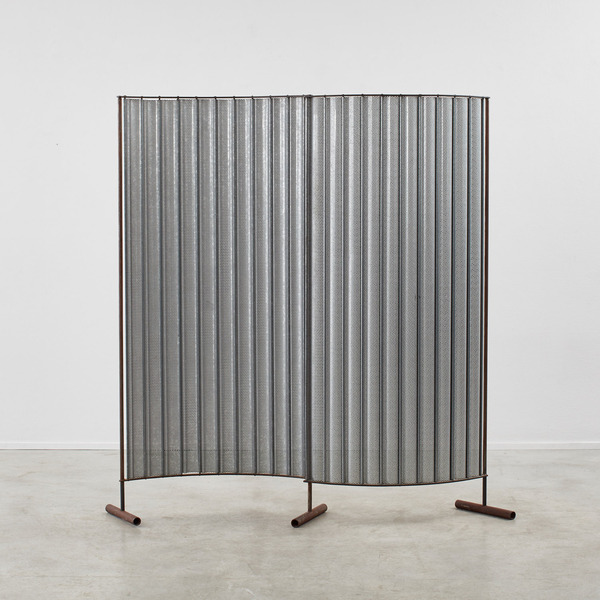 Perforated Steel Pivoting Screen Uk, 20th Century | Vinterior