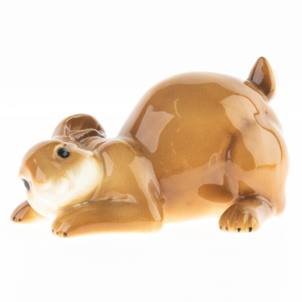 Goebel Glazed Porcelain Ceramic Brown Bunny Rabbit Figure | Vinterior