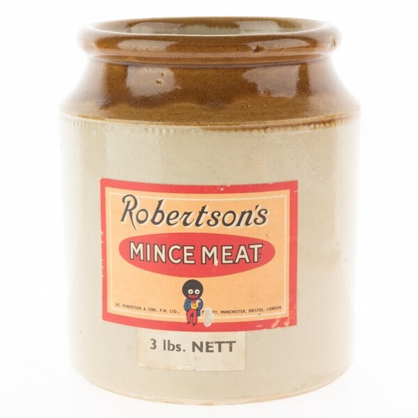 Antique Robertson’s Mince Meat Advertising Stoneware Pot | Vinterior