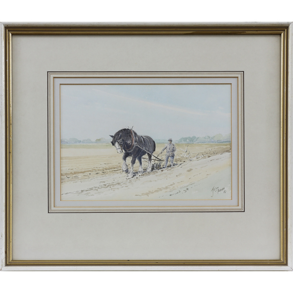 Watercolour By Jason Partner. Spring Ploughing | Vinterior