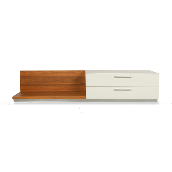 Hülsta Lilac Wooden Sideboard Cream Brown Lowboard | Vinterior
