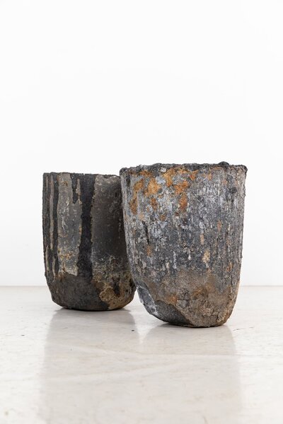 Large Foundry Crucible Pots | Vinterior