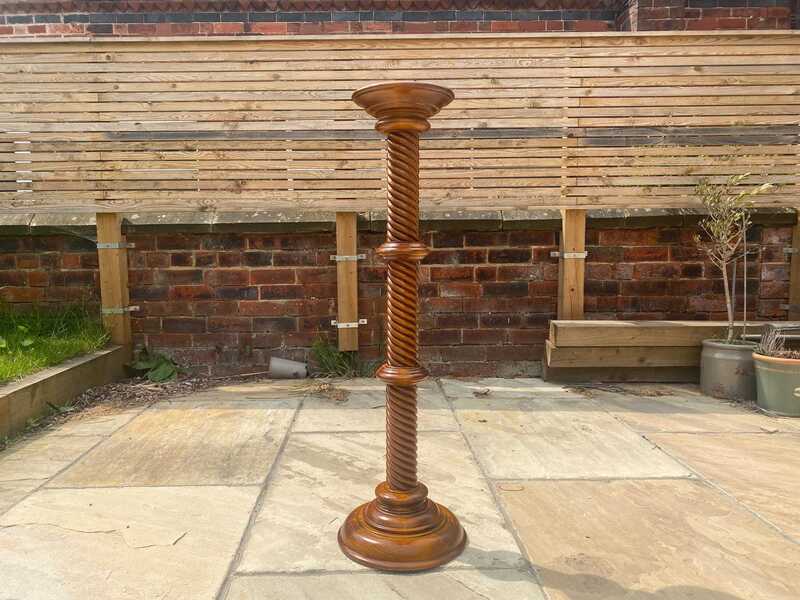 Vintage Solid Wood Plant Stand / Pot Stand / Pedestal Table / Lamp ...
