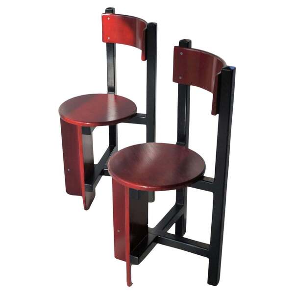 Set Of Modernist ''Bastille'' Chairs By Dutch Architect Piet Blom ...