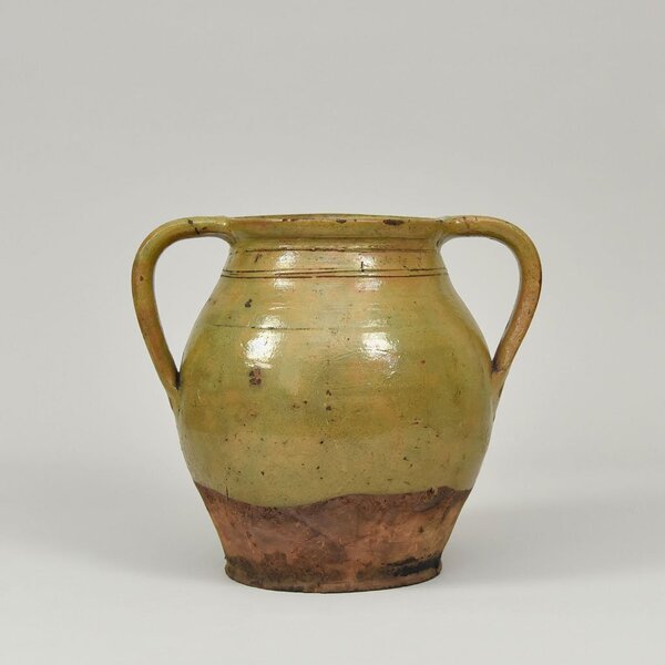 19th Century Part Glazed Twin Handled Vessel | Vinterior