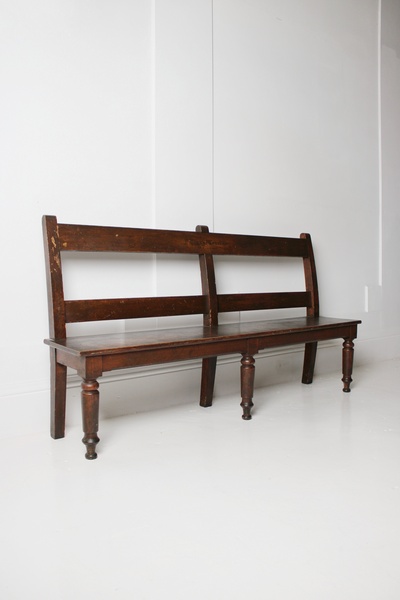 Oak Court Bench C.1843, 1800s, Antique | Vinterior