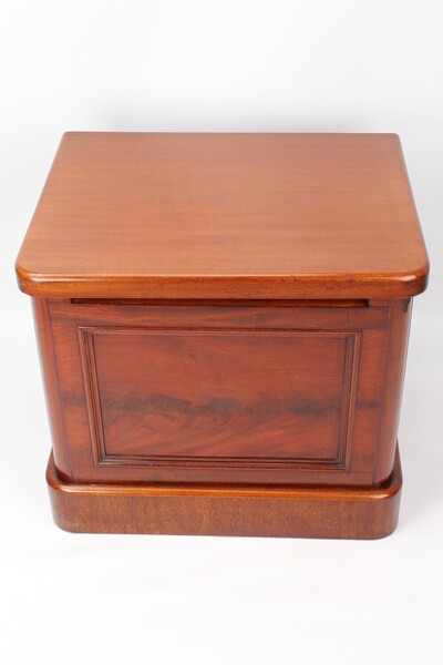 Victorian Mahogany Shoe Cabinet Ottoman | Vinterior