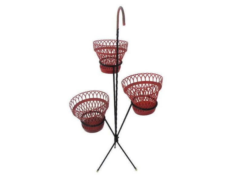 Mathieu Mategot Designed Tiered Hobo Plant Bonsai Stand Pedestal 3 ...