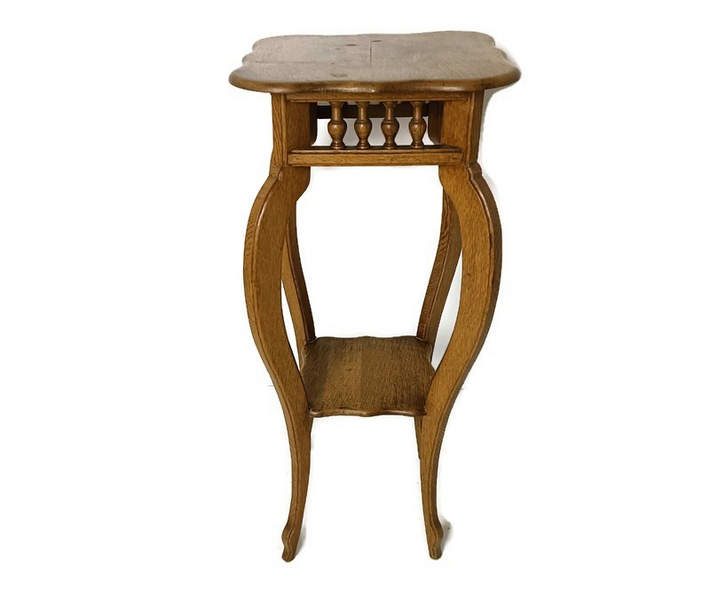 Art Nouveau Two Tier Pedestal Antique Side Table Plant Bonsai Stand ...