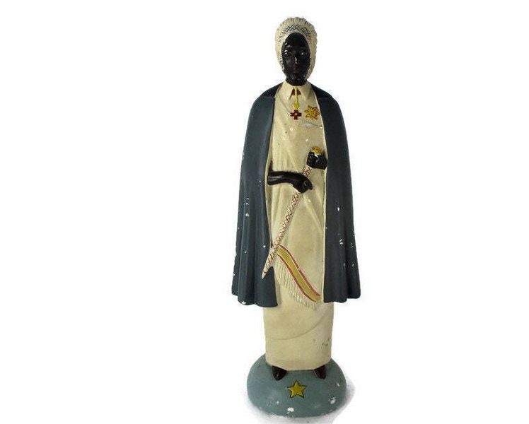 Tutsi Man 1950s Traditional Clothings Signed Gorza Bruxelles Plaster ...