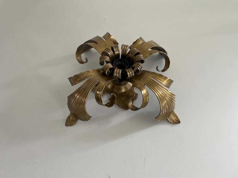 Mid Century Modern Heavy Brass Flush Mount By Hans Möller, 1960s ...
