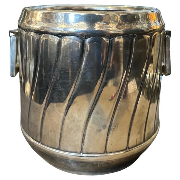 1980s Modern Silver Plated Italian Wine Cooler By Calegaro | Vinterior