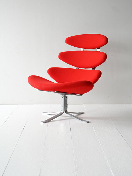 Red Corona Chair By Poul M. Volther | Vinterior