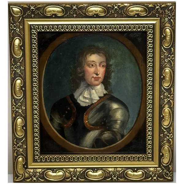 Portrait Oil Painting General John Lambert In Armour New Model Army ...