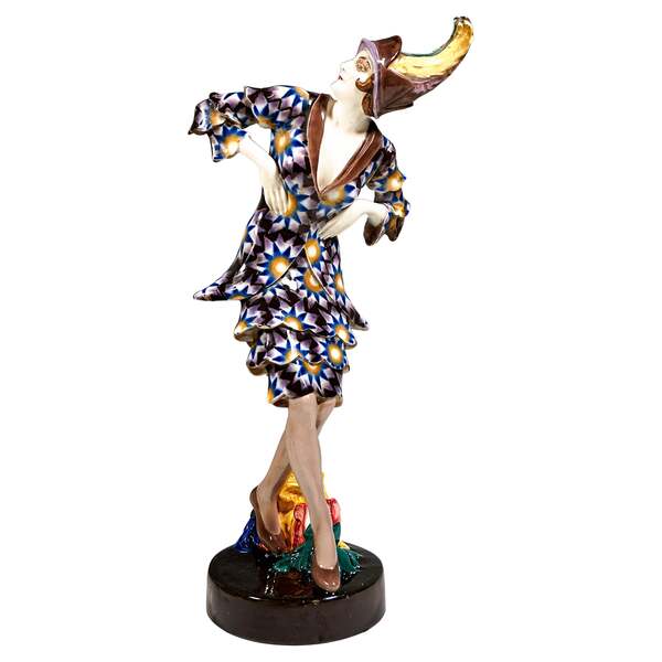 Art Déco Figurine 'Dance Of Vanity' By Josef Kostial, Goldscheider ...