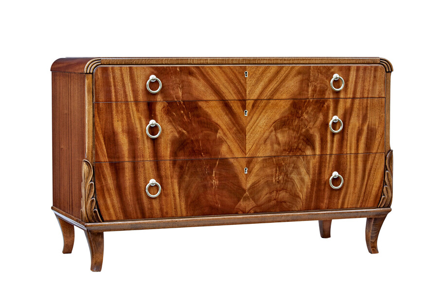 Mid 20th Century Mahogany Chest Of Drawers By Smf Bodafors | Vinterior