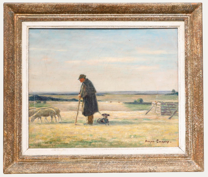 Horace Raoul Colmaire (1875 1965) Early 20th Century Oil, Shepherd And ...