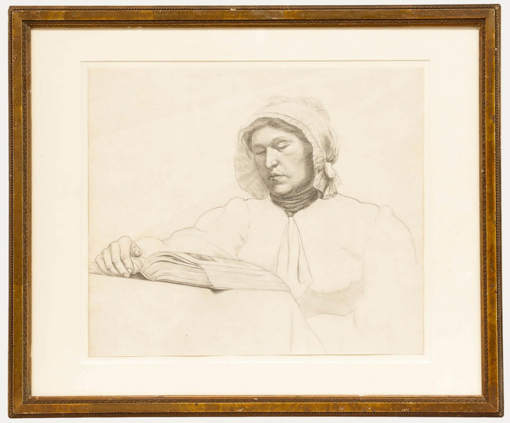 William Henry Ladd Early 20th Century Oil, The Reader | Vinterior