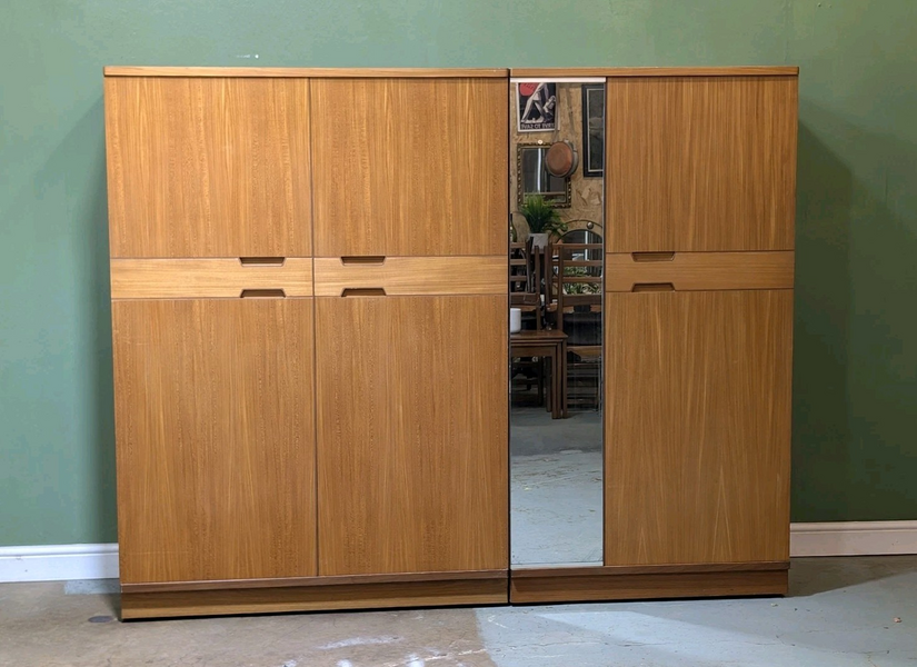 Uniflex Wardrobe Pair His And Hers Matching Wardrobes Mid Century ...