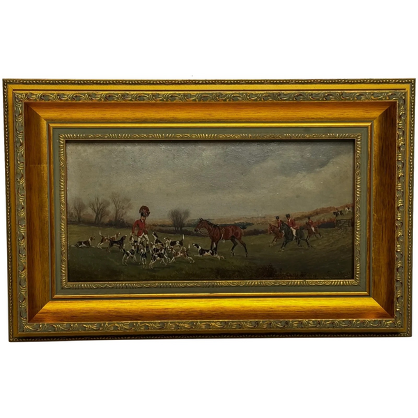 Victorian Oil Painting The Death The Berkeley Hunt C1880 By Charles ...