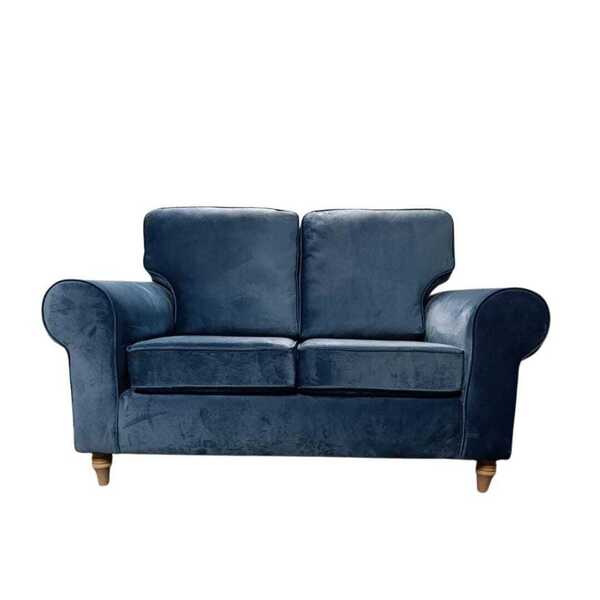 Hand Built British Velvet Two Seater Sofa – Bespoke Colours Available ...
