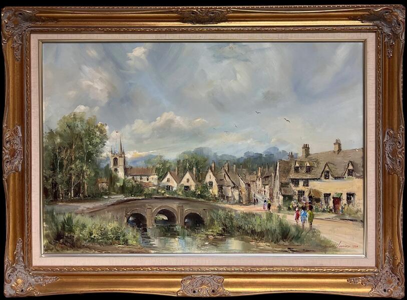 Donald Jenningscastle Combe The Cotswolds England Original Signed Oil ...