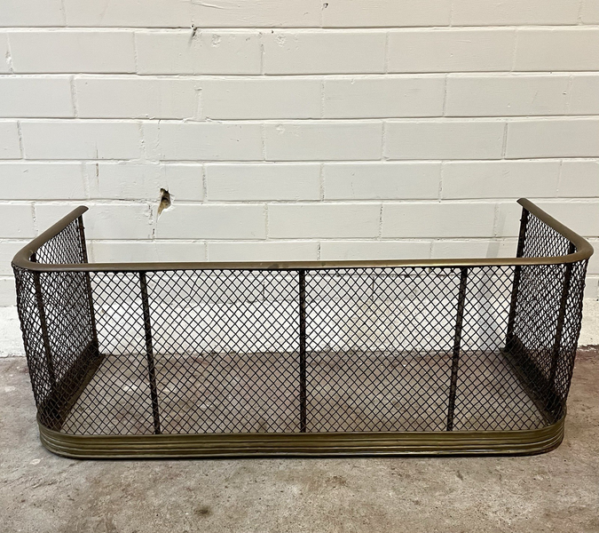 Good Quality Georgian Brass Fire Surround. | Vinterior