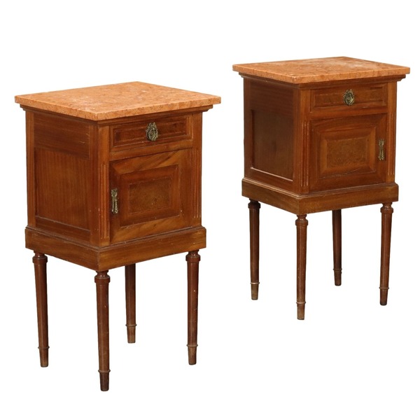 Bedside Tables Neoclassical Style Mahogany XX Century | Vinterior