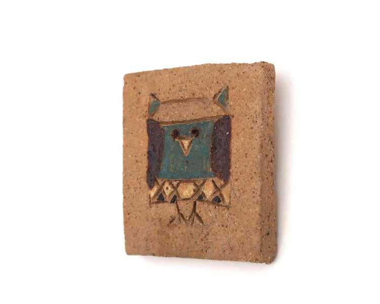 French Stoneware Ceramic Wall Hanging Sculpture By Les Argonautes, Bird ...