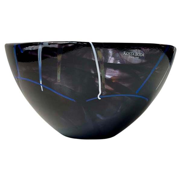 Kosta Boda Contrast Art Glass Bowl By Anna Ehrner | Anna Ehrner | Vinterior