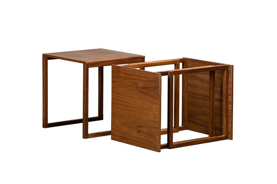 Kai Kristiansen Cube No. 33 Interlocking Nesting Tables In Walnut ...