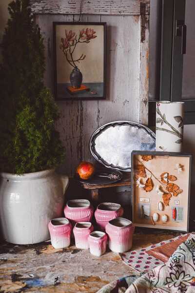 French Terre De Fer Pink Pottery Jars Set | Antique Ceramic Storage ...