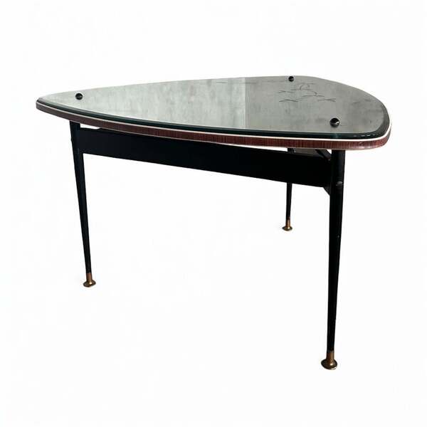 Mid Century Modern Atomic Mirrored Coffee Table | Vinterior