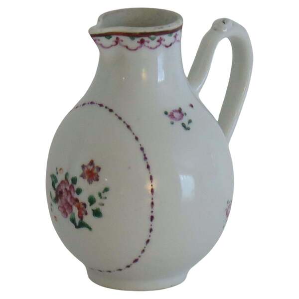 18thc Chinese Sparrow Beak Jug Porcelain Hand Painted Famille Rose, Ca ...