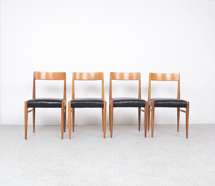 Wooden Dining Chairs From Lübke, 1960s, Set Of 4 | Lübke | Vinterior