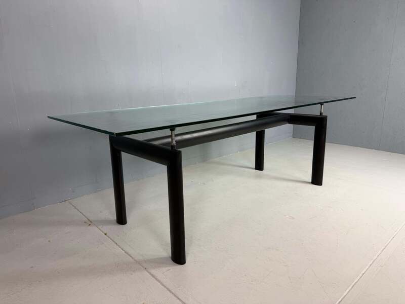 Le Corbusier Glass Dinning Table ‘Lc6’ For Cassina, 1970s Italy ...