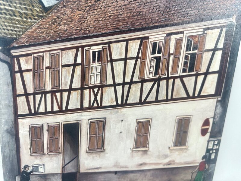 A. Hohage, Houses, 1997, Oil On Canvas | Vinterior