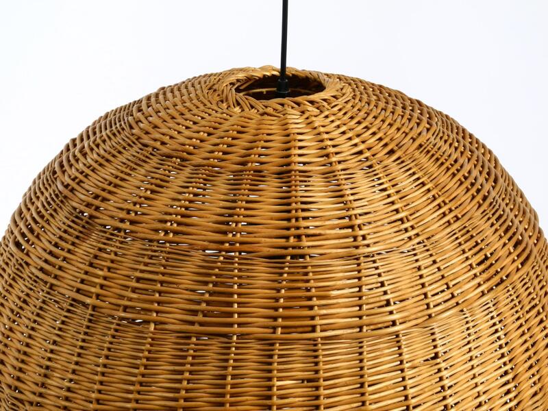 Original Xxl Rattan Ball Pendant Lamp Mid Century Modern ø 66 Cm 26 ...