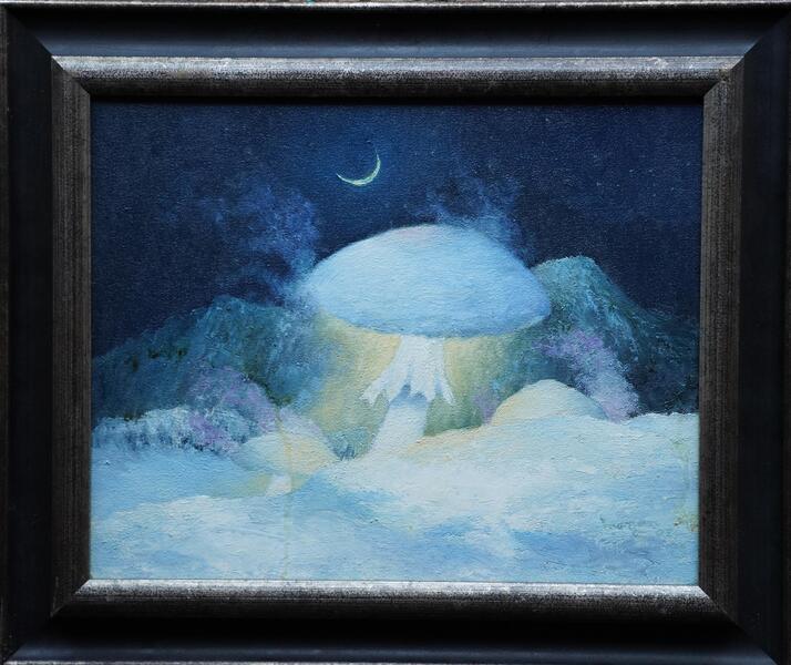 Glyn Morganmagic Mushroom In A Landscape Welsh Post Impressionist Art ...