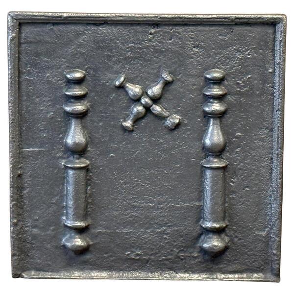 18th Century French Louis XIV Period 'Saint Andrew's Cross' Fireback ...